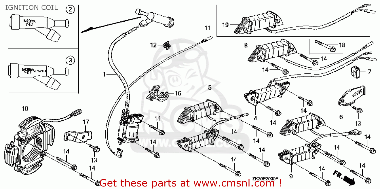 COIL ASSY,IGN for GX240U1\RHQ4\14Z5F602 - order at CMSNL