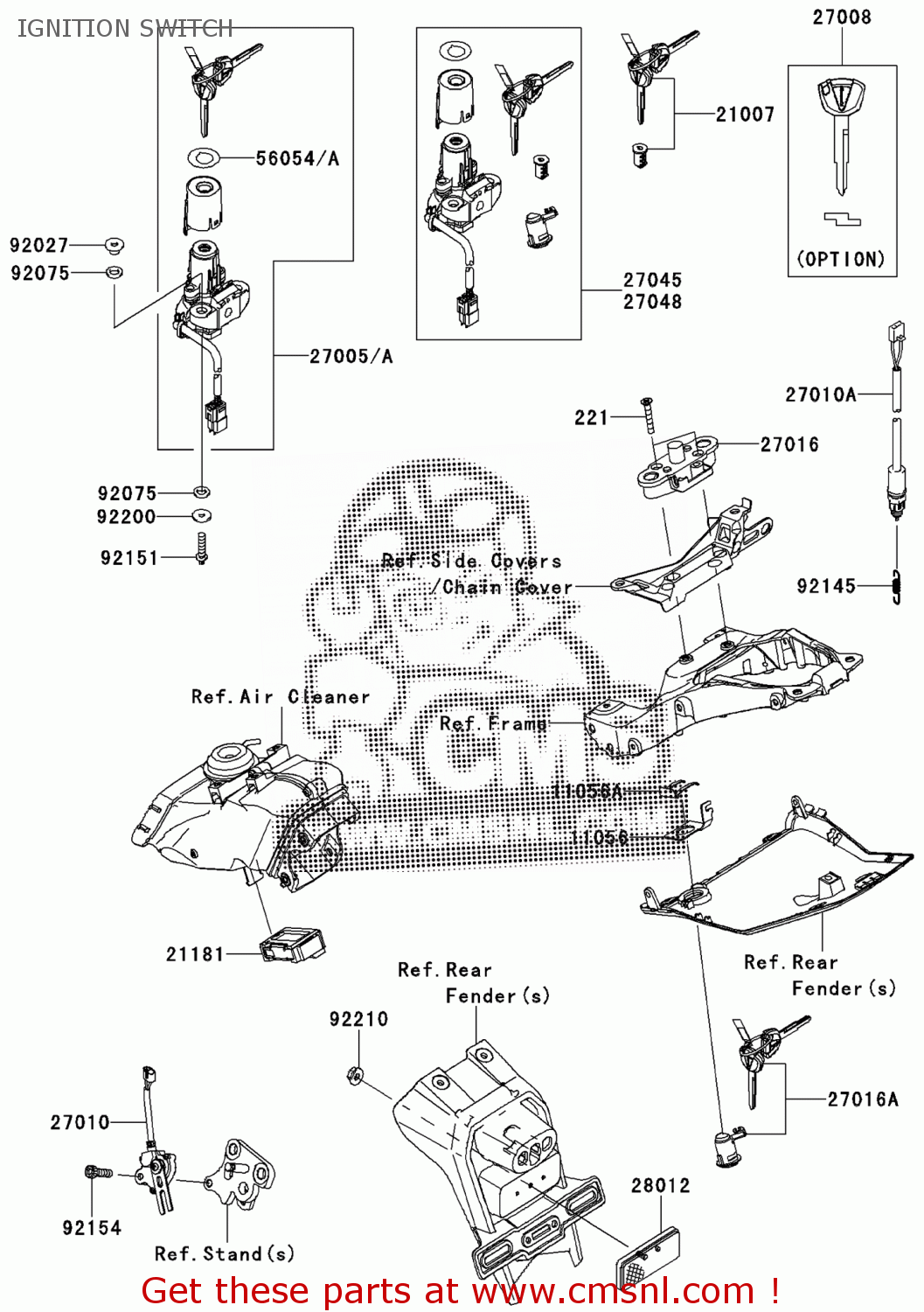 270485020: Switch-assy Kawasaki - buy the 27048-5020 at CMSNL