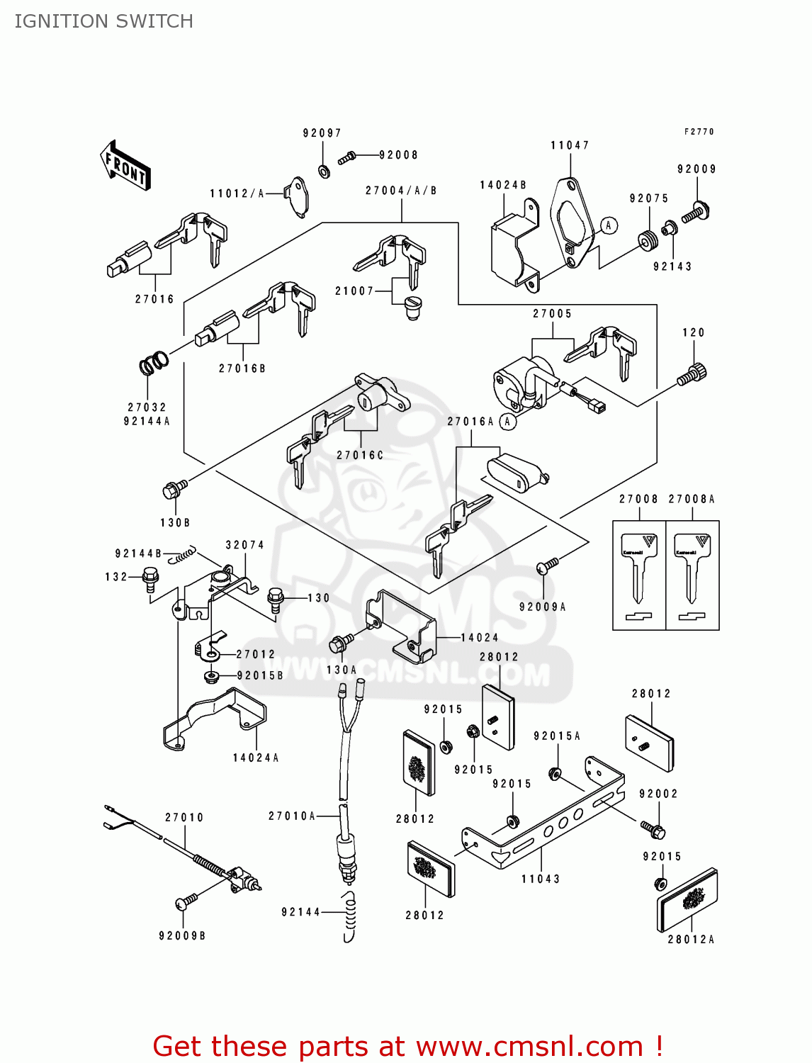 270045489: Switch-assy Kawasaki - buy the 27004-5489 at CMSNL