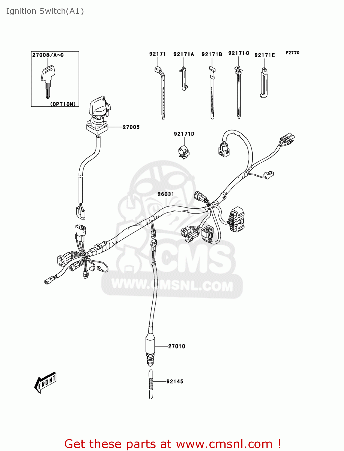27010S026: Switch,stop Lamp Kawasaki - buy the 27010-S026 at CMSNL