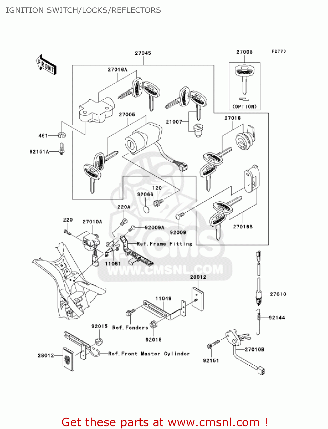 270165316: Lock-assy,helmet Kawasaki - buy the 27016-5316 at CMSNL