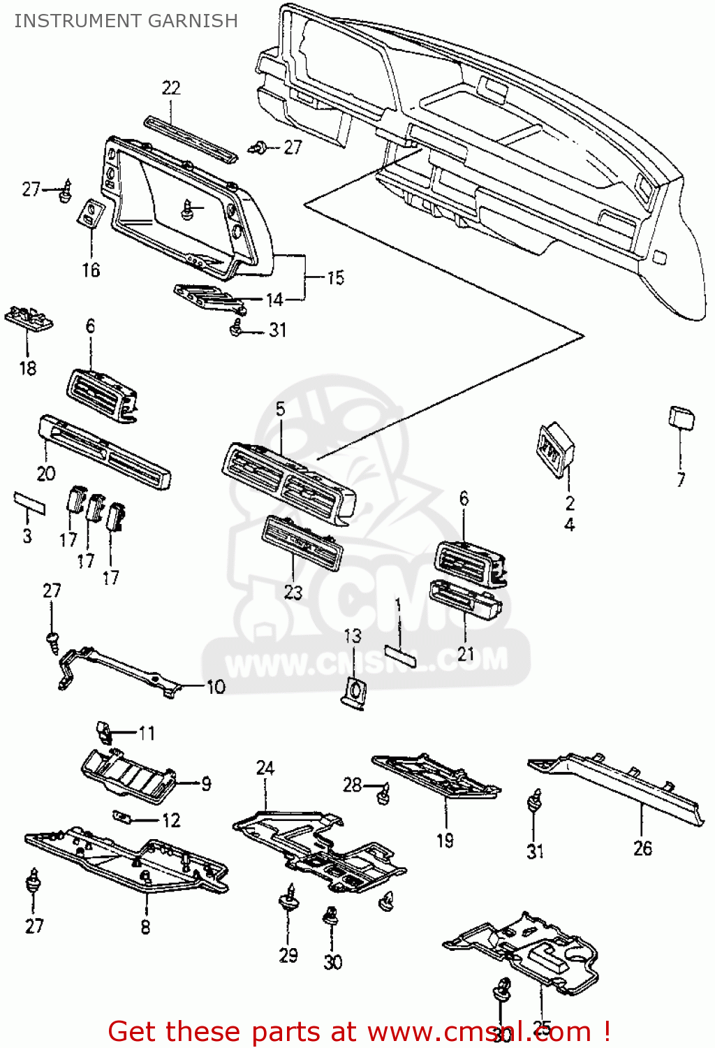 64458SA5010: Label,l Vent Honda - buy the 64458-SA5-010 at CMSNL