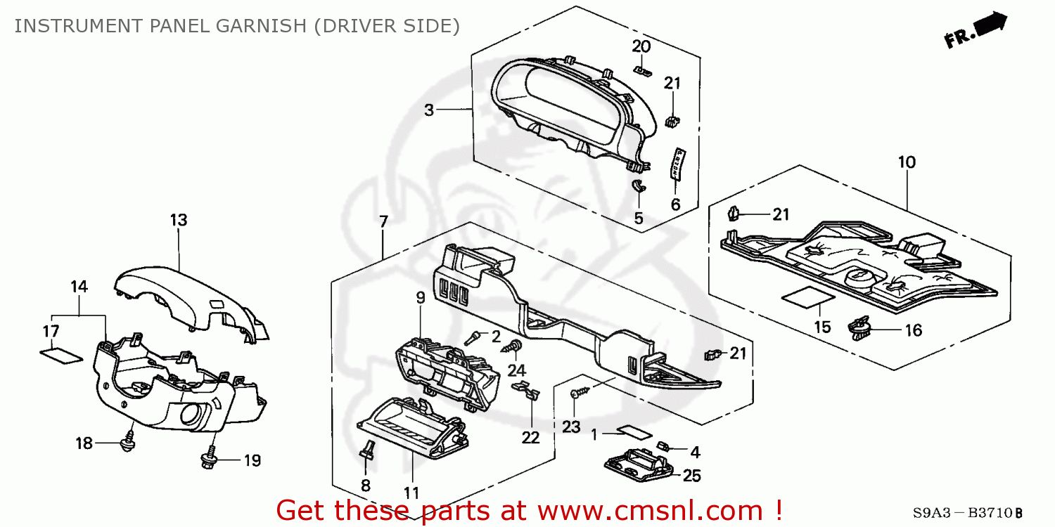 77300S9AA01ZA: Cover Ass*nh167l* Honda - buy the 77300-S9A-A01ZA at CMSNL