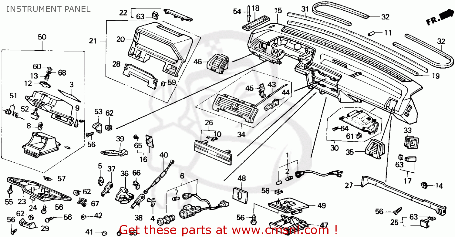 77100SE3A01ZB: Panel Assy*b-49l* Honda - buy the 77100-SE3-A01ZB at CMSNL