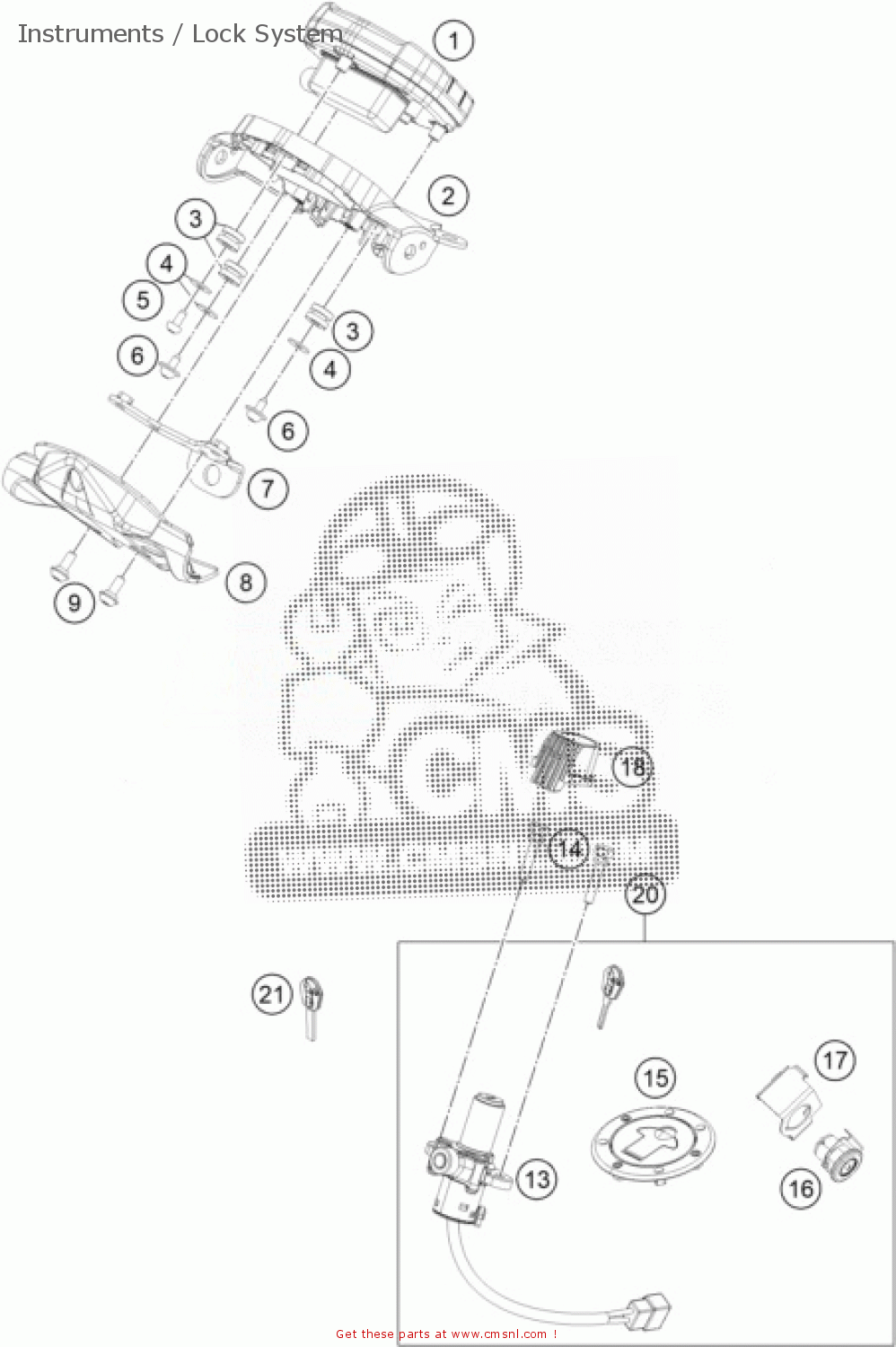 SPEEDOMETER LCD, CAN, ABS for 250 Duke, white - B.D. Europe 2017 ...