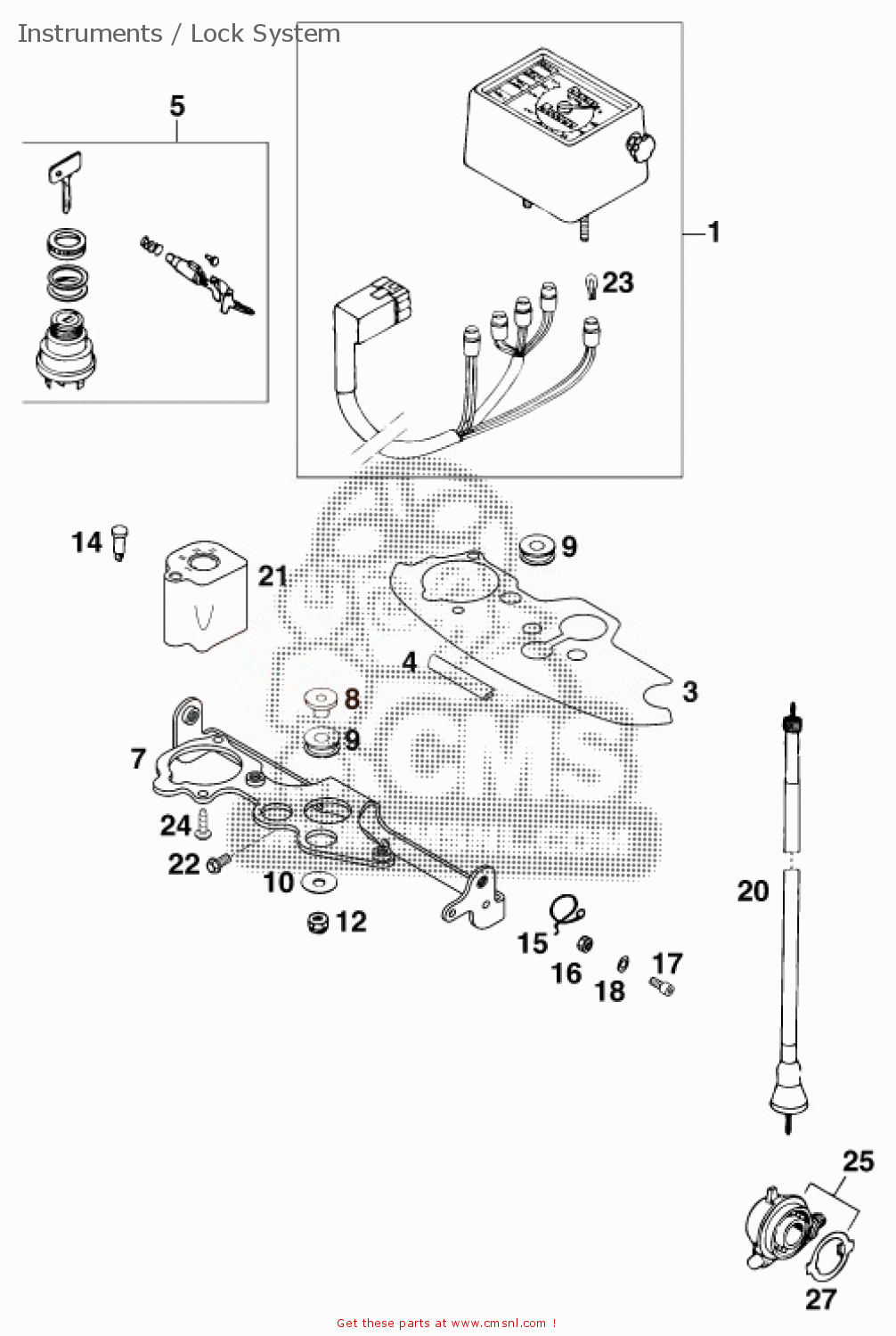 58411003000: Mask Bracket '97 Ktm - buy the 58411003000 at CMSNL