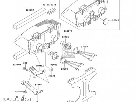 Kawasaki AN110C7 KAZER 2002 CANADA parts lists and schematics