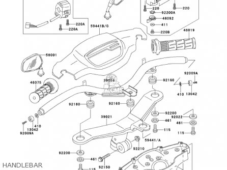 Kawasaki AN110D2 KAZER 2000 CANADA parts lists and schematics