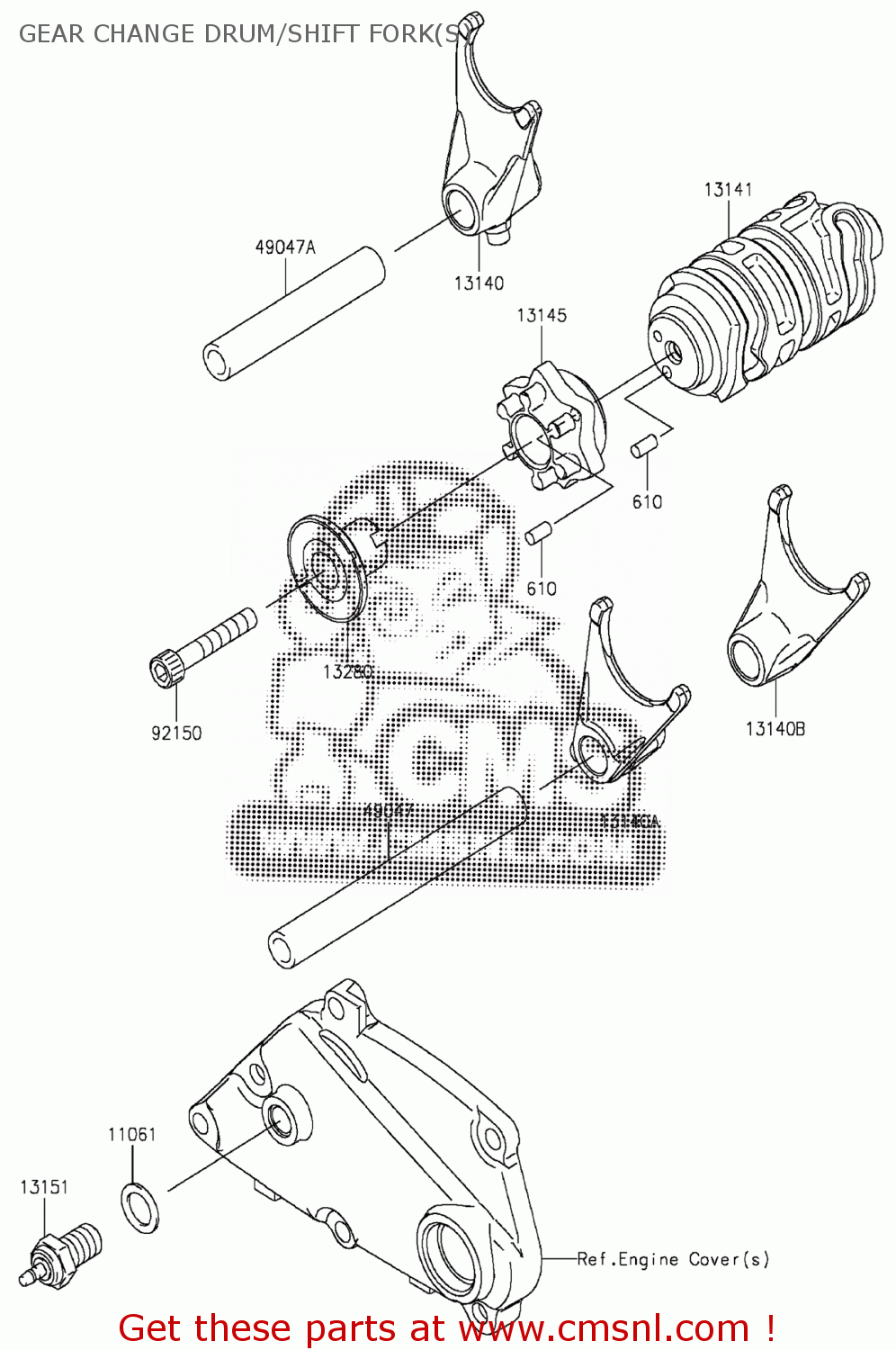 Kawasaki BX250BFSA NINJA 250SL ABS 2015 EUROPE,MIDDLE EAST,AFRICA GEAR ...