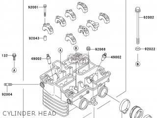 Kawasaki EX500-E10 GPZ500S 2003 EUROPE,MIDDLE EAST,AFRICA,UK parts ...