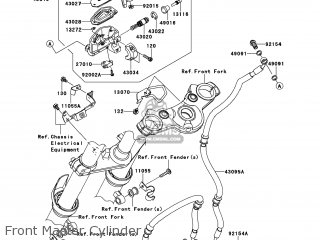 Kawasaki EX650ECF NINJA 650 2012 USA parts lists and schematics