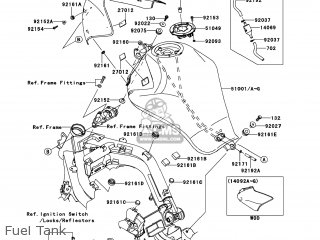 Kawasaki EX650ECF NINJA 650 2012 USA parts lists and schematics