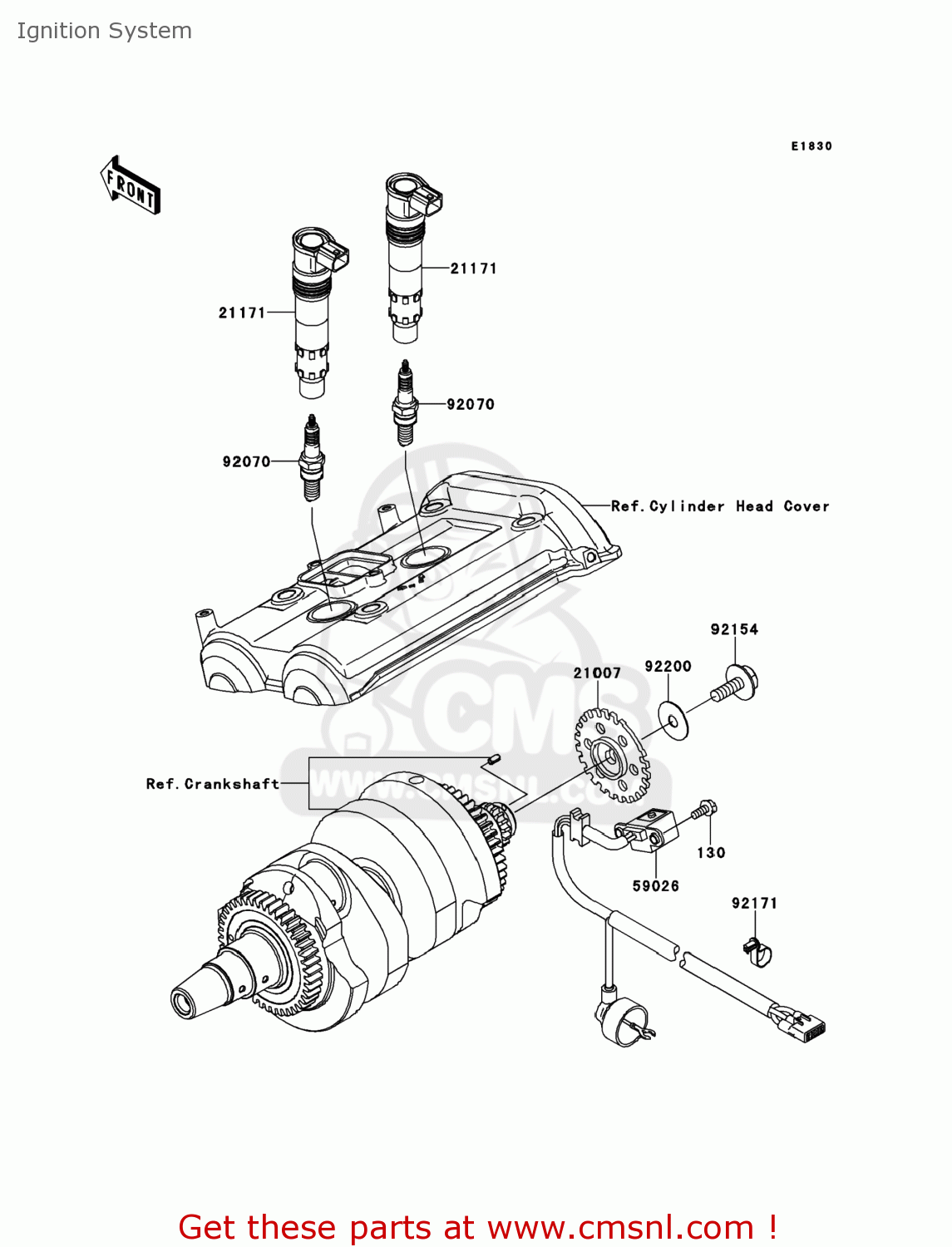 Kawasaki EX650ECF NINJA 650 2012 USA Ignition System - buy original ...