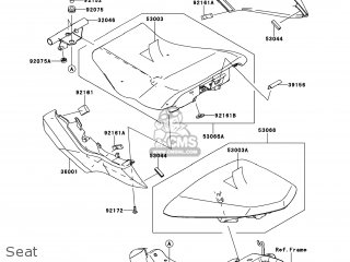 Kawasaki EX650ECF NINJA 650 2012 USA parts lists and schematics