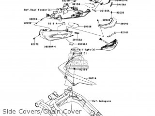 Kawasaki EX650ECF NINJA 650 2012 USA parts lists and schematics