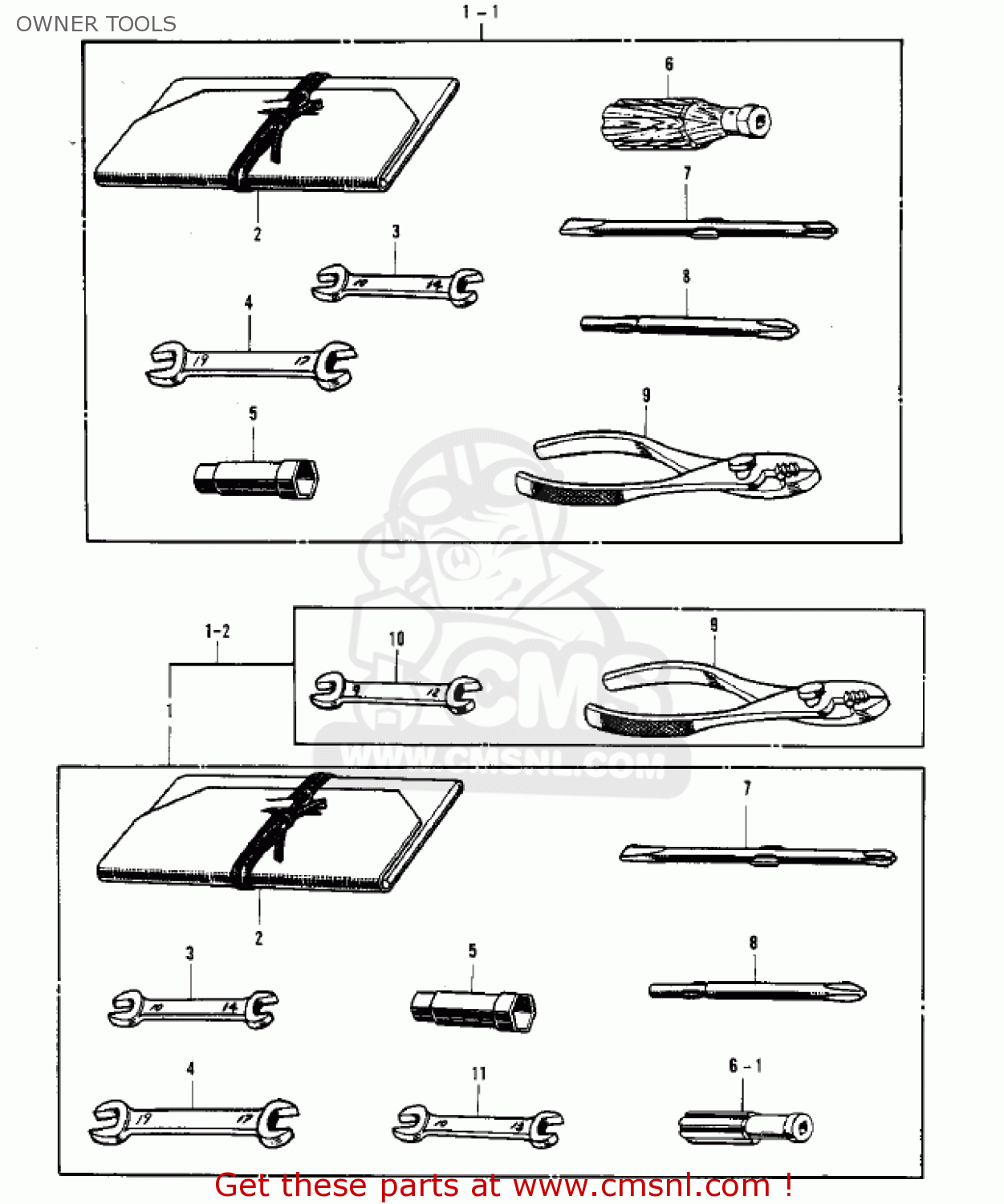 Kawasaki F3 BUSHWACKER 1968 AR USA OWNER TOOLS - buy original OWNER ...