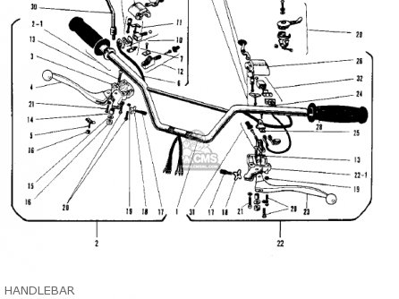 Kawasaki F3 BUSHWACKER 1970 AR USA parts lists and schematics