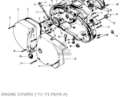 Kawasaki F8A 1972 USA parts lists and schematics