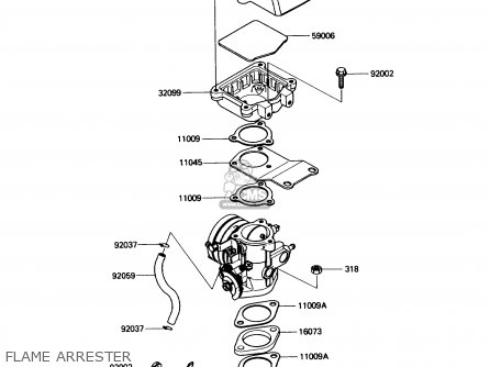 Kawasaki JS300-B3 JETSKI300 1988 USA parts lists and schematics