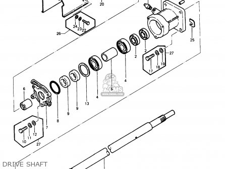 Kawasaki JS440-A14 JETSKI440 1990 USA CANADA parts lists and schematics