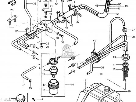 Kawasaki JS550-A5 JETSKI550 1986 UNITED KINGDOM FR AL IT parts lists ...