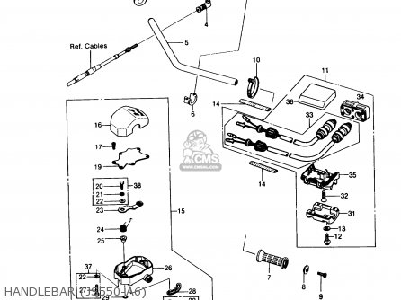 Kawasaki JS550-A5 JETSKI550 1986 USA parts lists and schematics