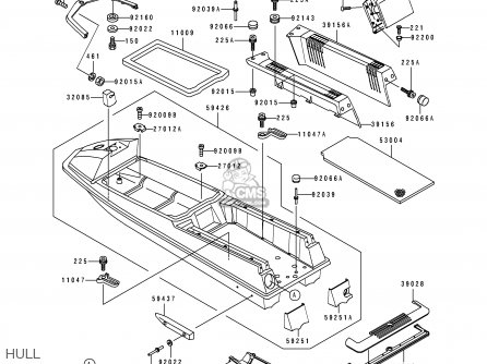 Kawasaki JS550-B1 JETSKI550SX 1990 USA CANADA parts lists and schematics