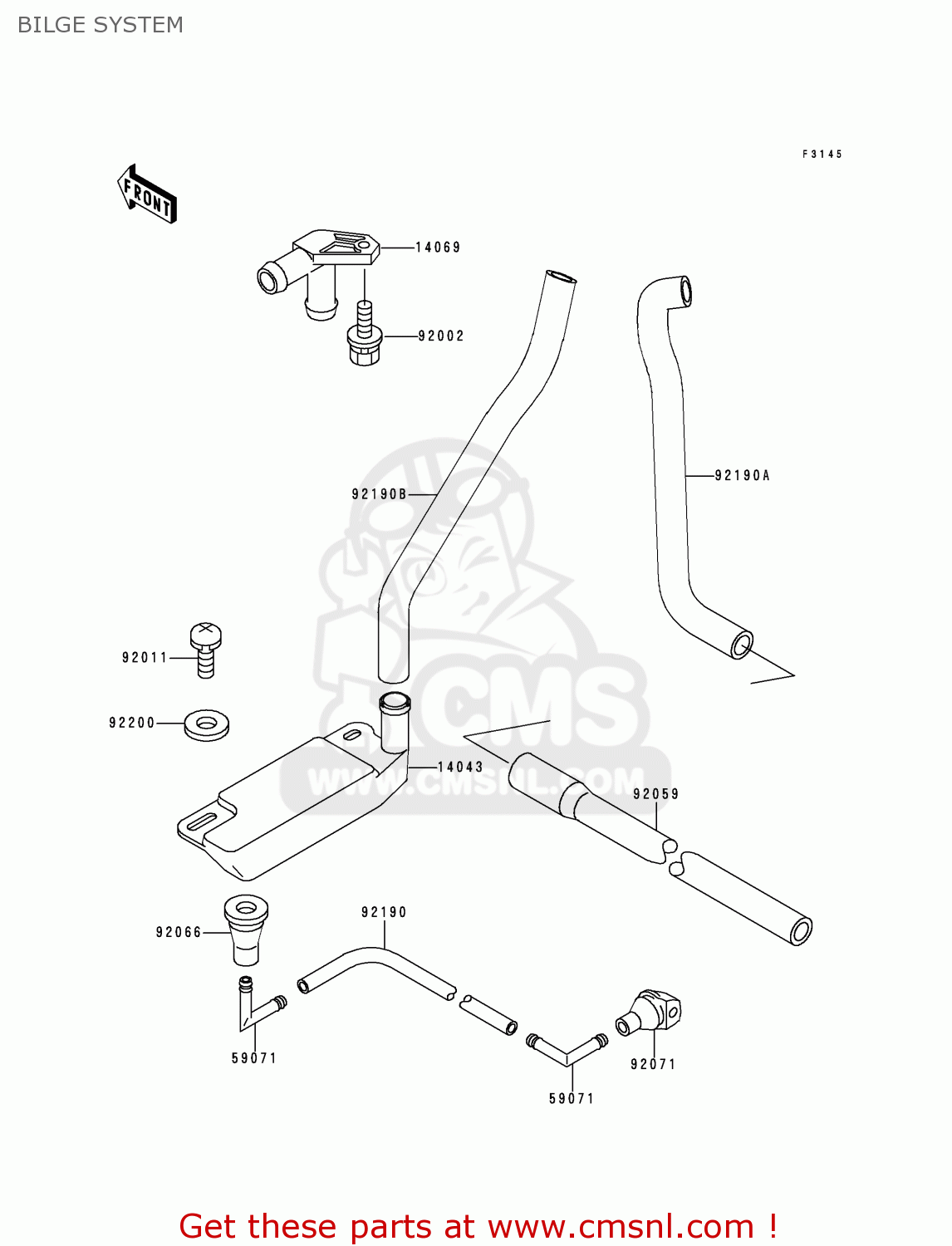 Kawasaki JS750-C2 JETSKI750SXIPRO 1999 USA CANADA parts lists and ...