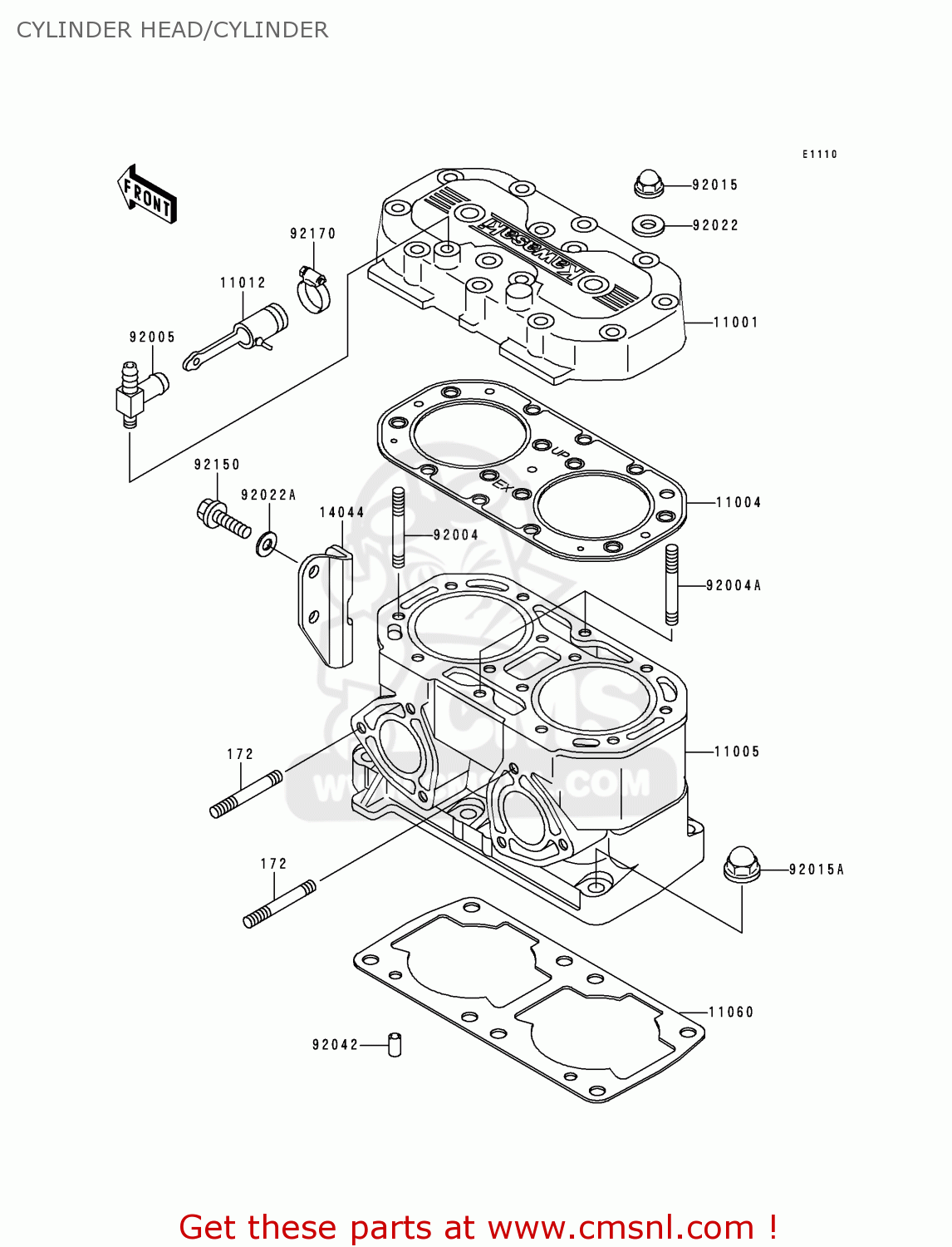 Kawasaki JS750-C2 JETSKI750SXIPRO 1999 USA CANADA parts lists and ...