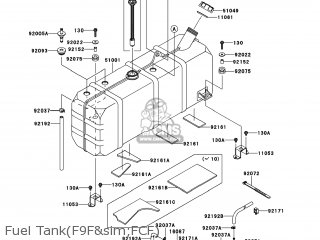 Kawasaki KAF950-FCF MULE4010 2012 USA / DIESEL 4X4 parts lists and ...