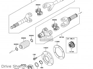 Kawasaki KAF950-FDF MULE4010 2013 USA / DIESEL 4X4 parts lists and ...