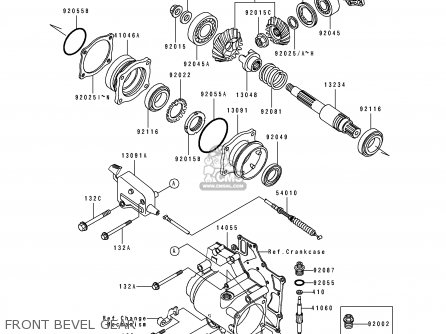 Kawasaki KLF300-B1 1988 UNITED KINGDOM AS parts lists and schematics
