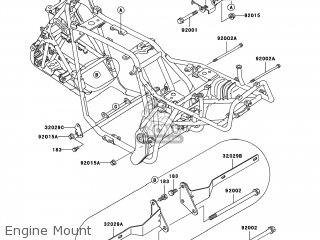 Kawasaki KLF300-B17 BAYOU300 2004 USA parts lists and schematics