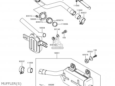 Kawasaki KLF300-C11 BAYOU3004X4 1999 USA CALIFORNIA CANADA parts lists ...