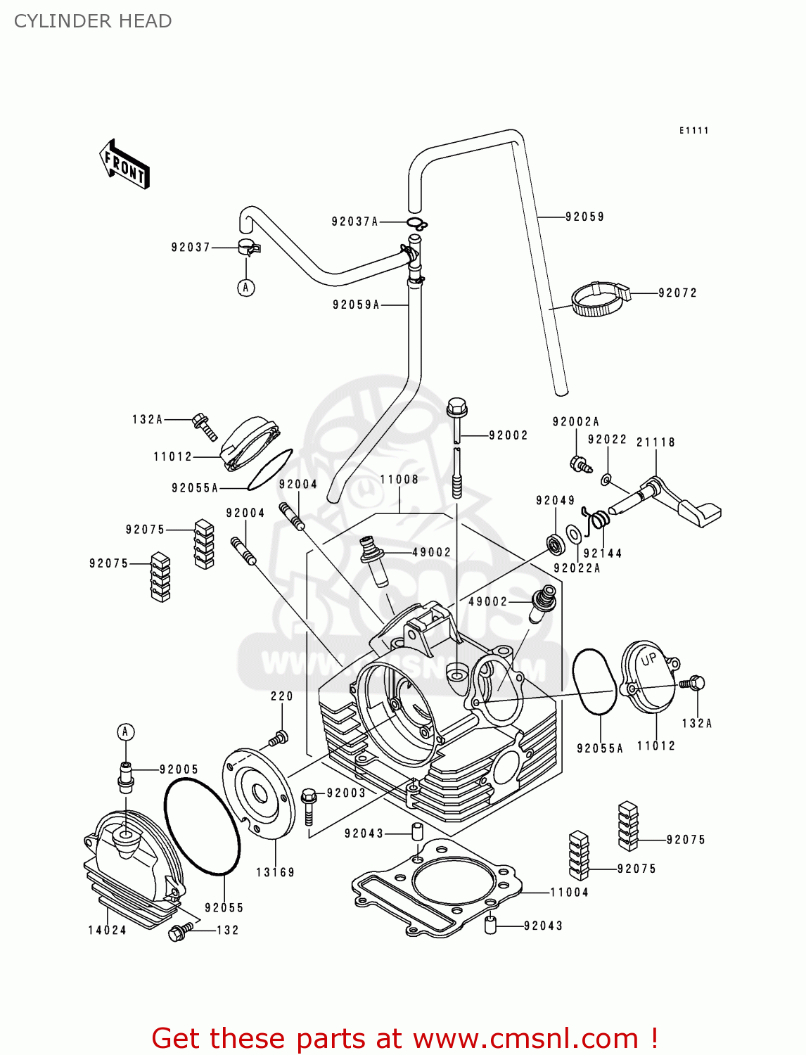 Kawasaki KLF300-B7 BAYOU300 1994 AUSTRALIA parts lists and schematics