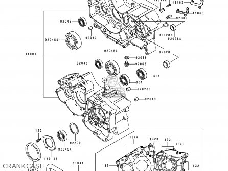 Kawasaki KLF400-B1 BAYOU4004X4 1993 EUROPE UK AS parts lists and schematics