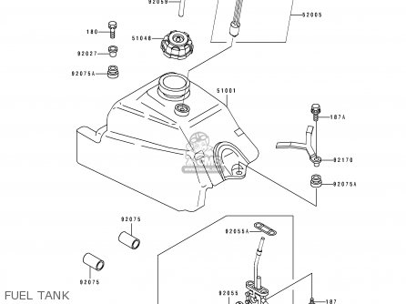 Kawasaki KLF400-B1 BAYOU4004X4 1993 EUROPE UK AS parts lists and schematics
