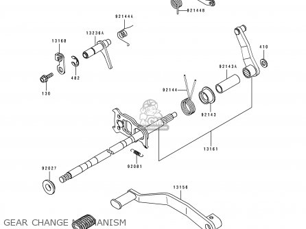 Kawasaki KLF400-B1 BAYOU4004X4 1993 EUROPE UK AS parts lists and schematics