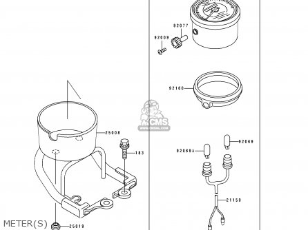 Kawasaki KLF400-B1 BAYOU4004X4 1993 EUROPE UK AS parts lists and schematics