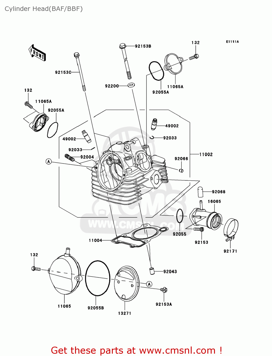 Kawasaki KLX140-BBF KLX140L 2011 USA parts lists and schematics