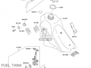 Kawasaki KLX300A6F KLX300R 2006 USA CALIFORNIA CANADA parts lists and ...