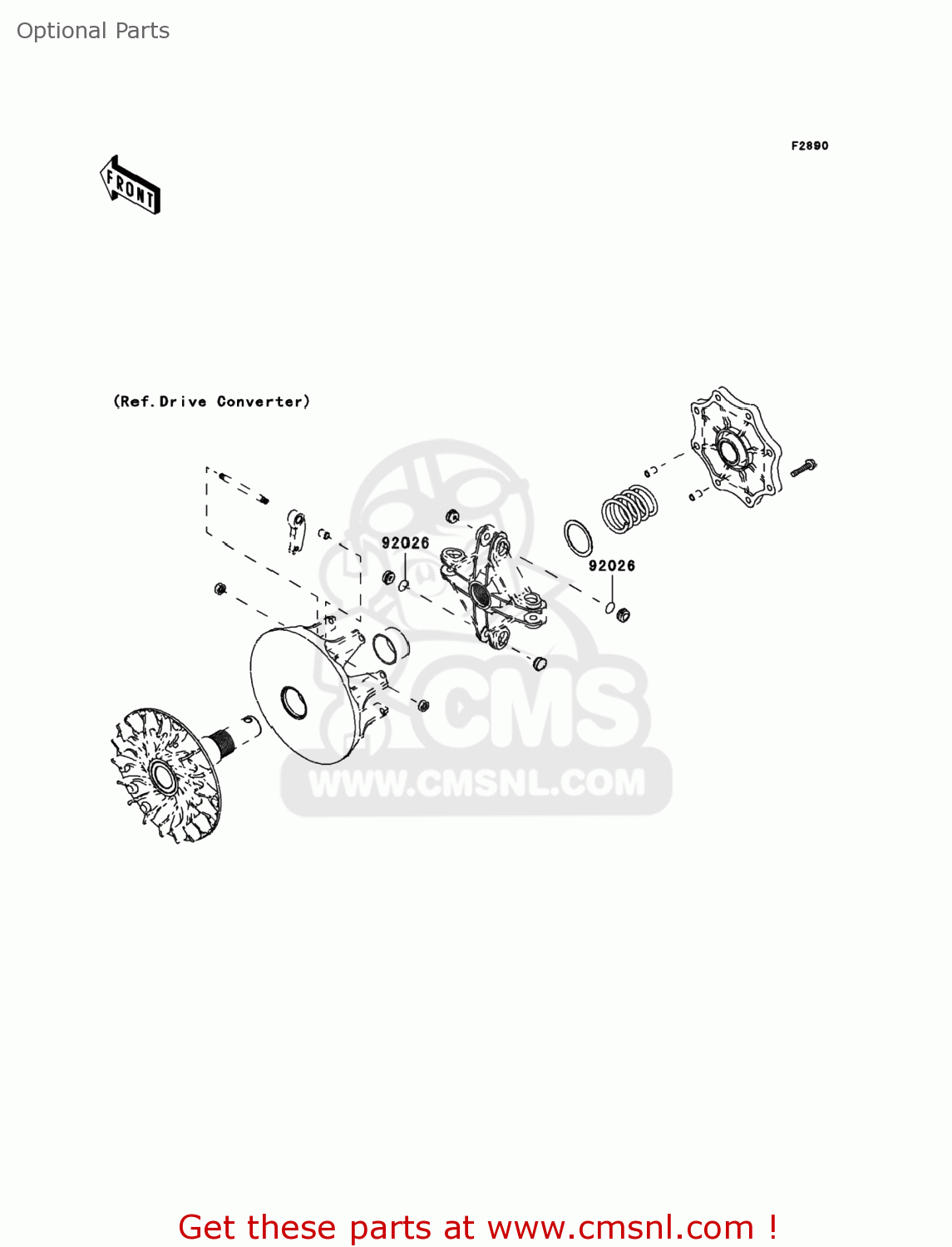 Kawasaki KRF750-K9F TERYX750 2009 USA / 4X4 LE Optional Parts - buy ...