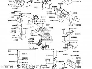 Kawasaki KRF750-NAF TERYX750 2010 USA / FI 4X4 parts lists and schematics