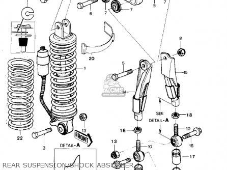 Kawasaki KX250-A6 KX250 1980 USA CANADA EXPORT parts lists and schematics