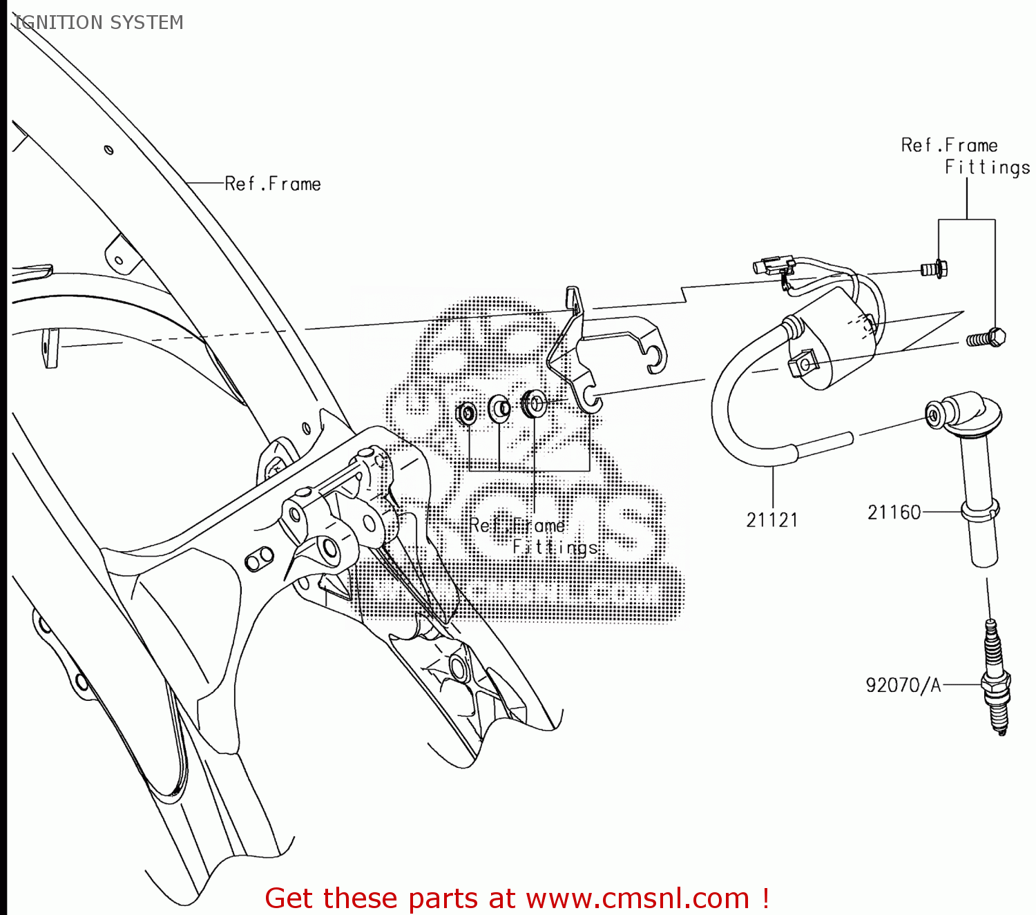 Kawasaki KX252AJF KX250 2018 EUROPE IGNITION SYSTEM - buy original ...