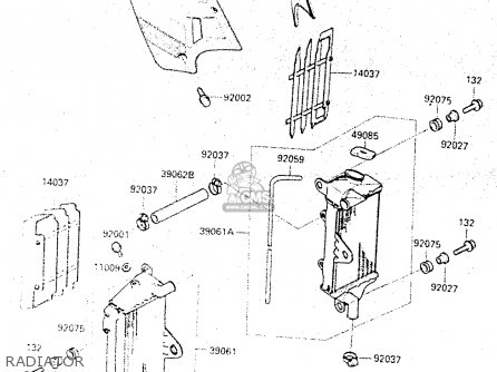 Kawasaki KX500-C1 1987 EUROPE UK AL parts lists and schematics