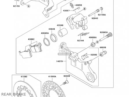 Kawasaki KX500-E13 KX500 2001 USA CANADA parts lists and schematics