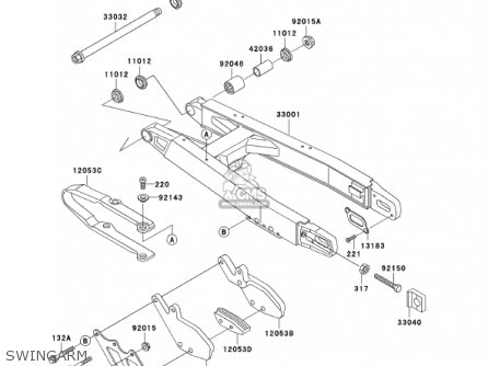 Kawasaki KX500-E13 KX500 2001 USA CANADA parts lists and schematics