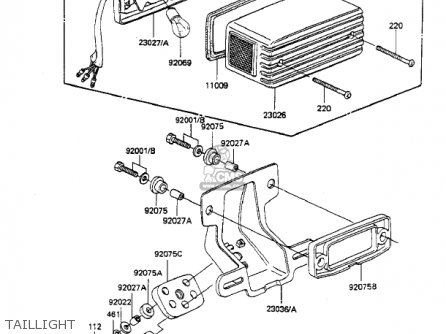 Kawasaki KZ550F1 SPECTRE 1983 USA CALIFORNIA CANADA parts lists and ...