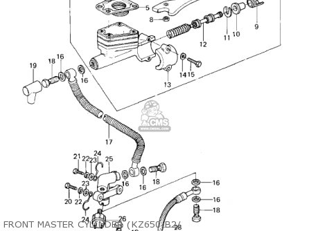 Kawasaki KZ650B1 1977 USA CANADA / MPH KPH parts lists and schematics